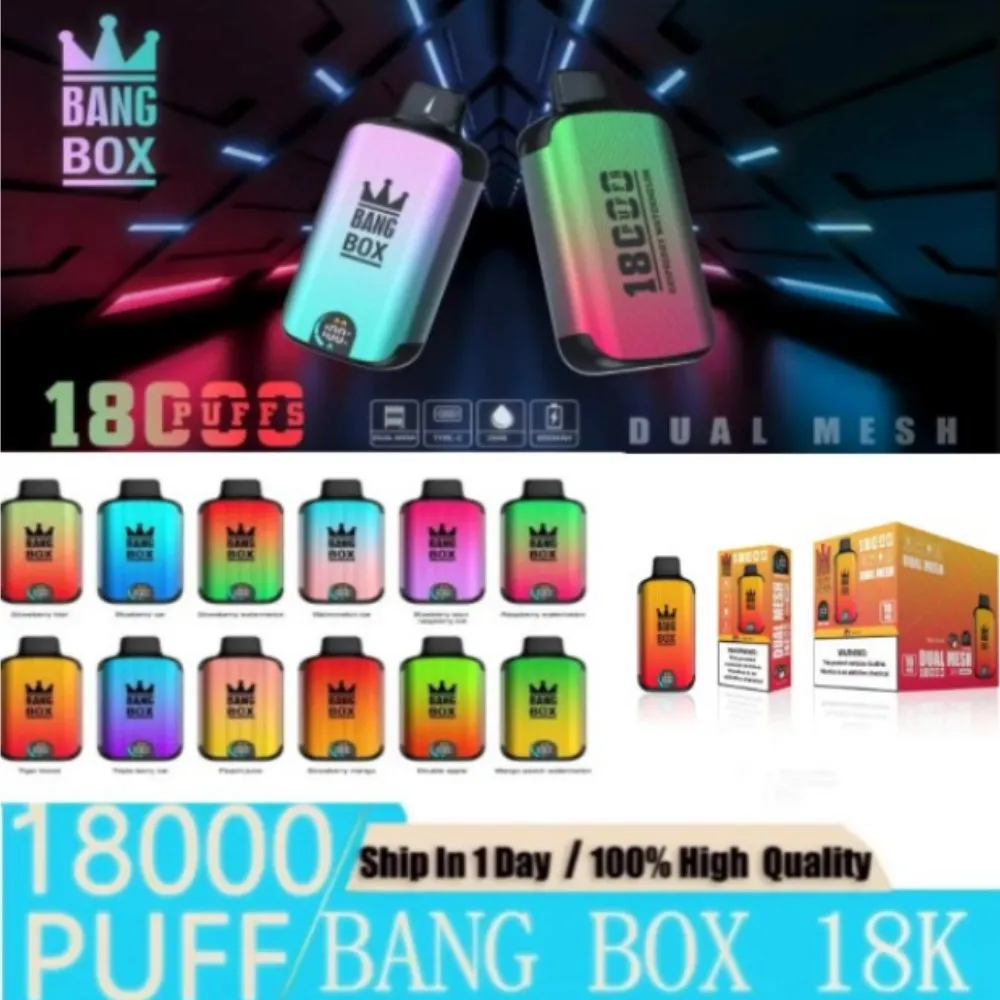 Puff Shisha Disposable Vapes Bang Box 18000 Puff Disposable Puff 18k ...