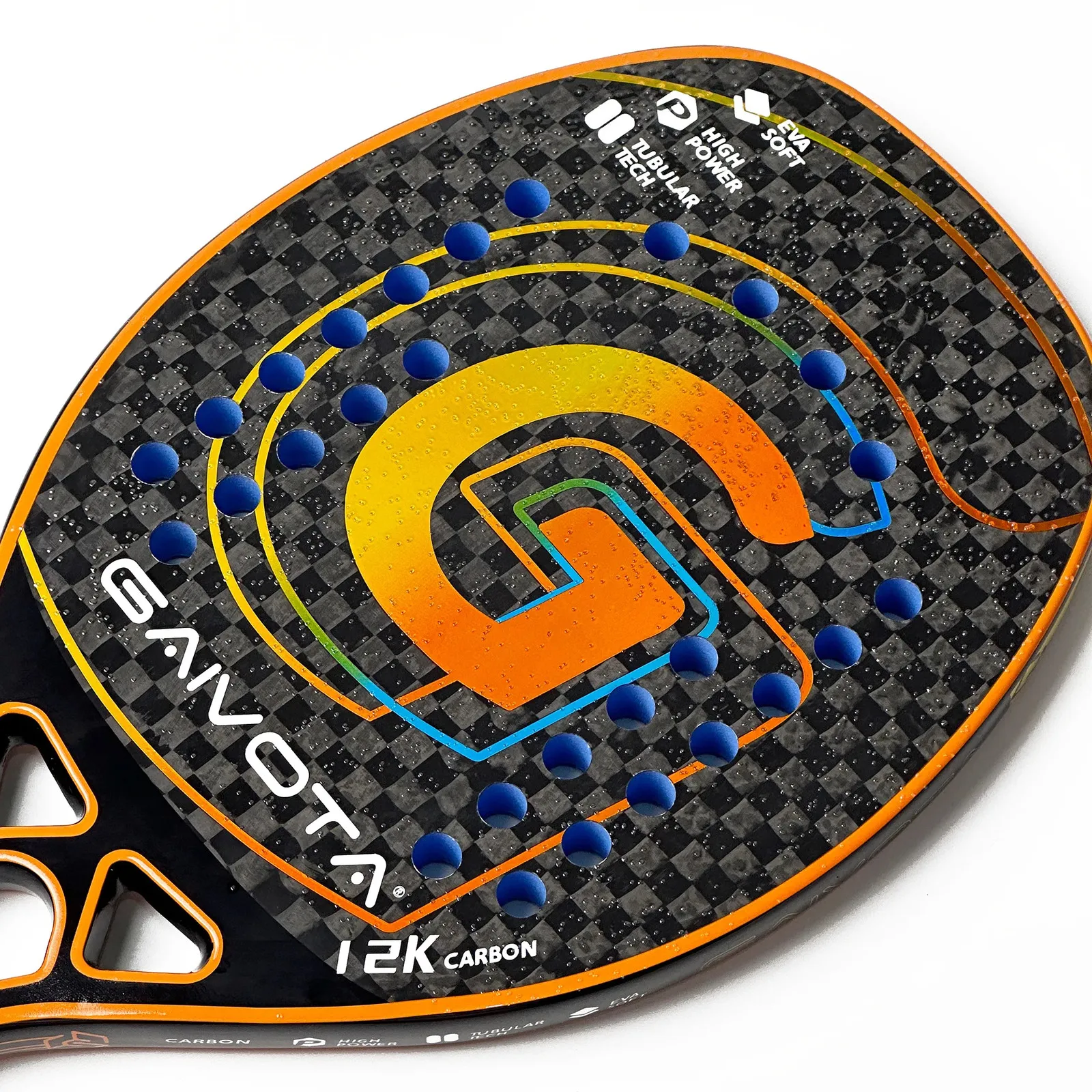 Gaivota Beach Tennis Racquet - 12K Carbon Fiber, Pro Graphite Face, for ...