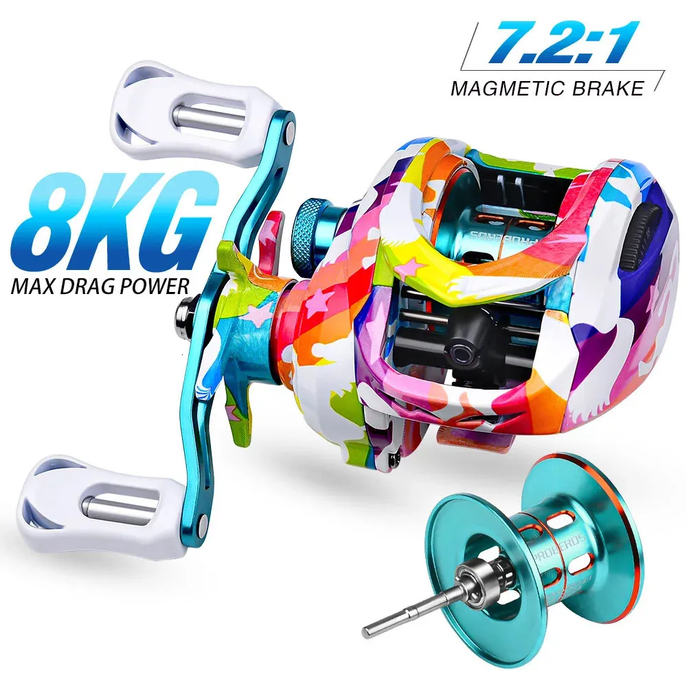 Premium Baitcasting Reel - 51BB Magnetic Brake, 7.2:1 Gear Ratio, Ultra ...