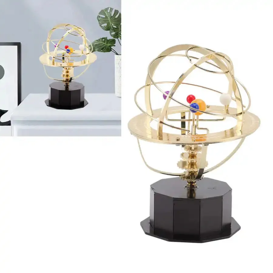 Grand Solar System Orrery Model | Metal Solar System Decor | Desk Decor ...