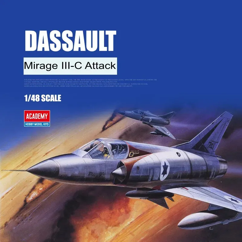 Dassault Mirage III C 1/48 Scale Model Airplane Kit - Academy 12247 ...