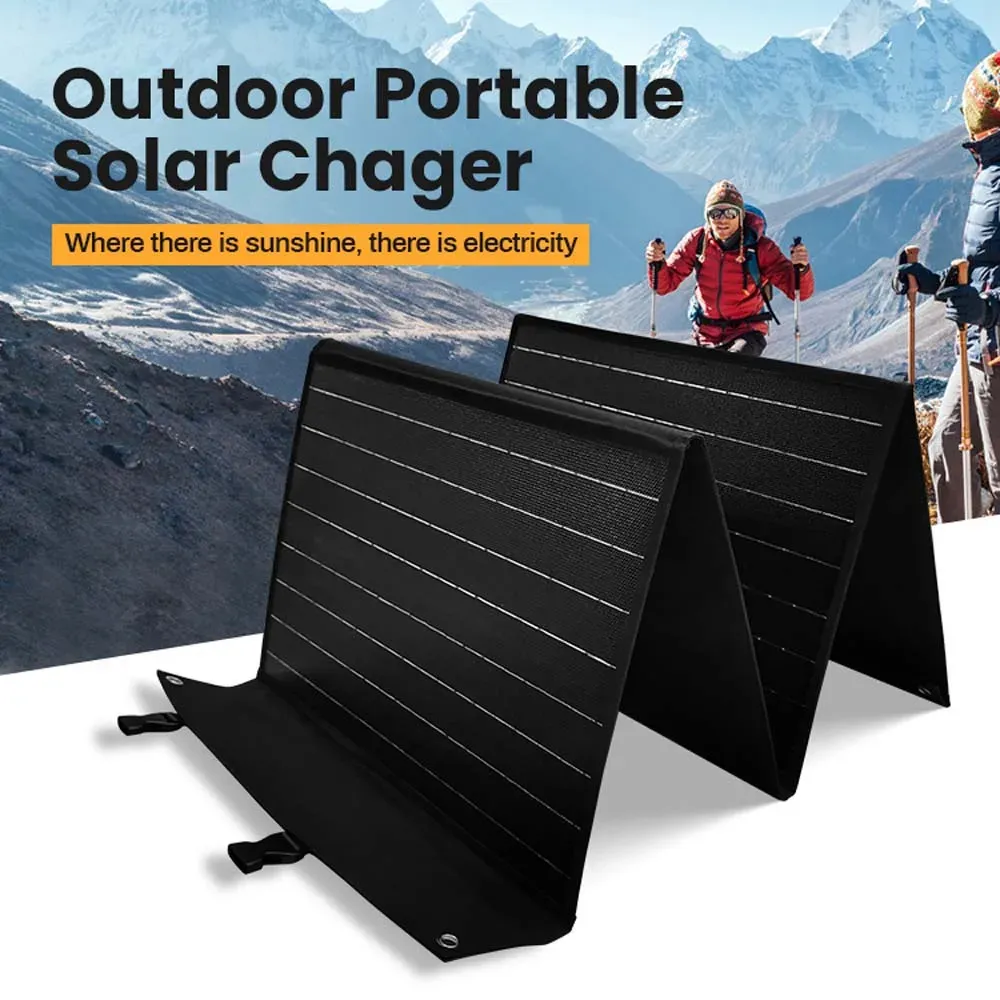 PV Power 200W Portable Folding Monocrystalline Solar Panels Lightweight ...