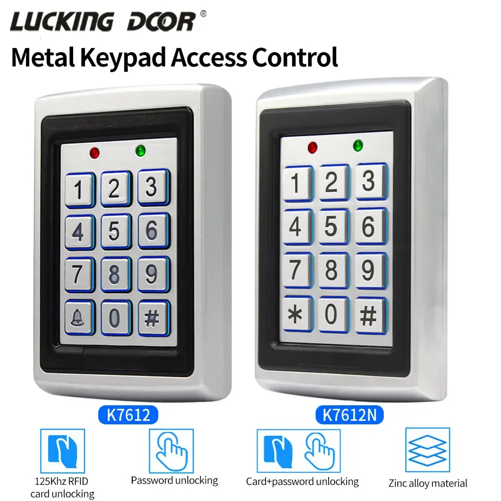 Metal RFID Door Entry Keypad Reader - Secure Access Control System with ...