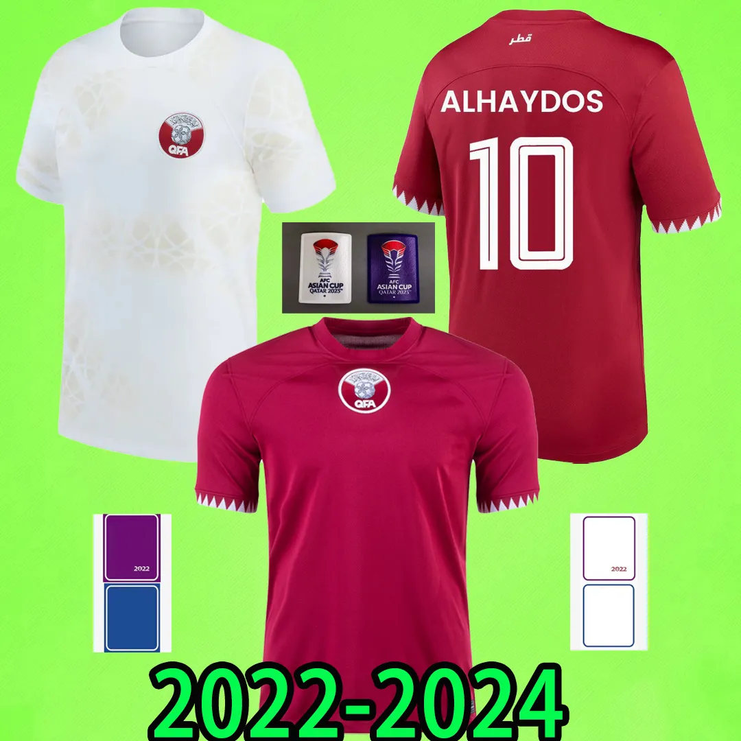 Qatar Soccer Jerseys 2024: 22 24 Home & Away Football Shirts ALHAYDOS ...