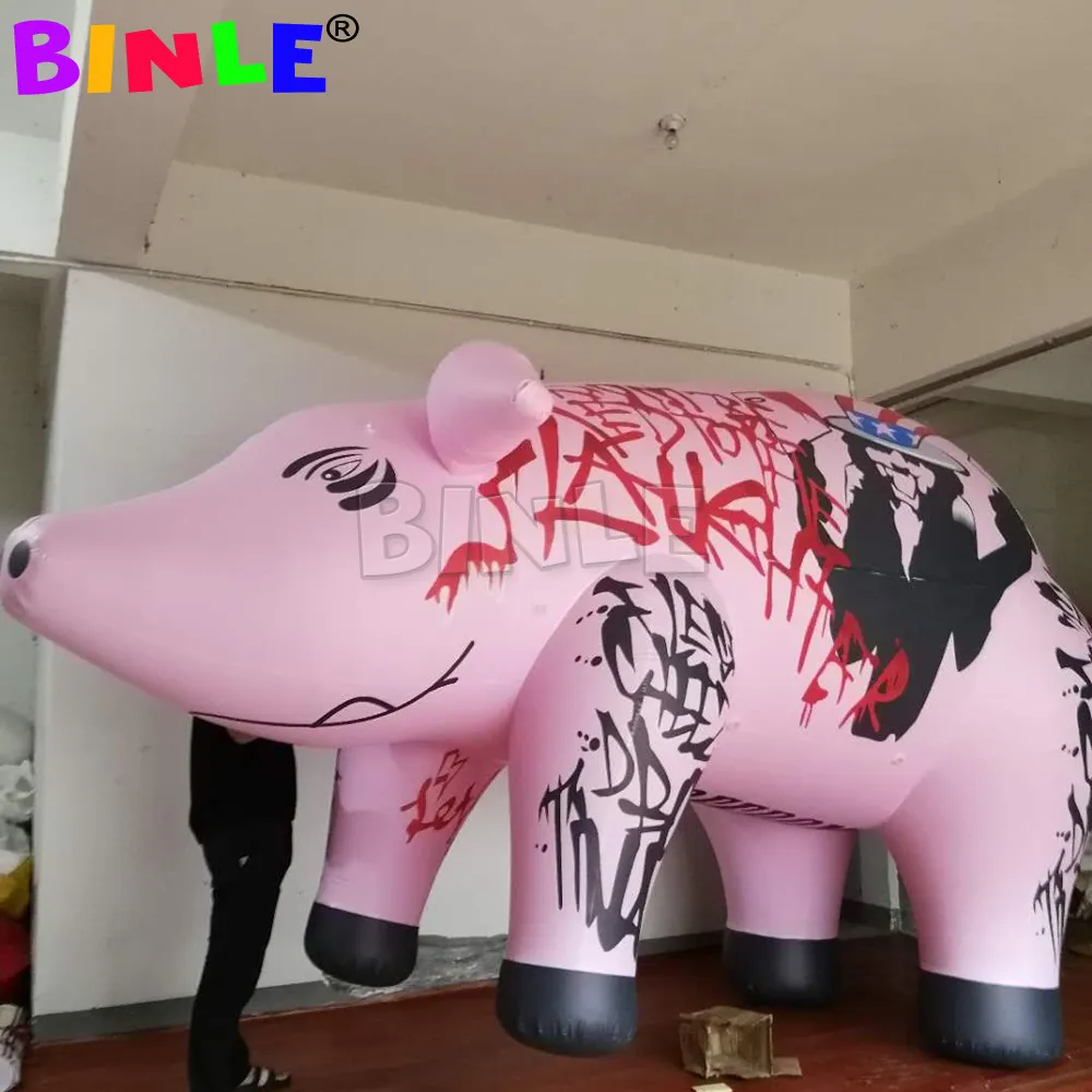 Inflatable Pig Balloon PVC Airtight Colorful Printing Giant Outdoor ...