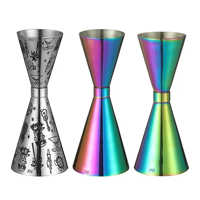 DHgate.com:Stainless Steel Double Jigger Bar Measuring Tool Set of 2 ...