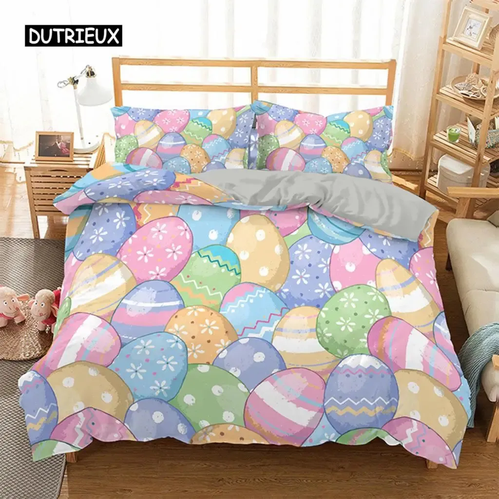 DHgate.com:Easter Eggs Cartoon Duvet Cover Set, Polyester Quilted ...