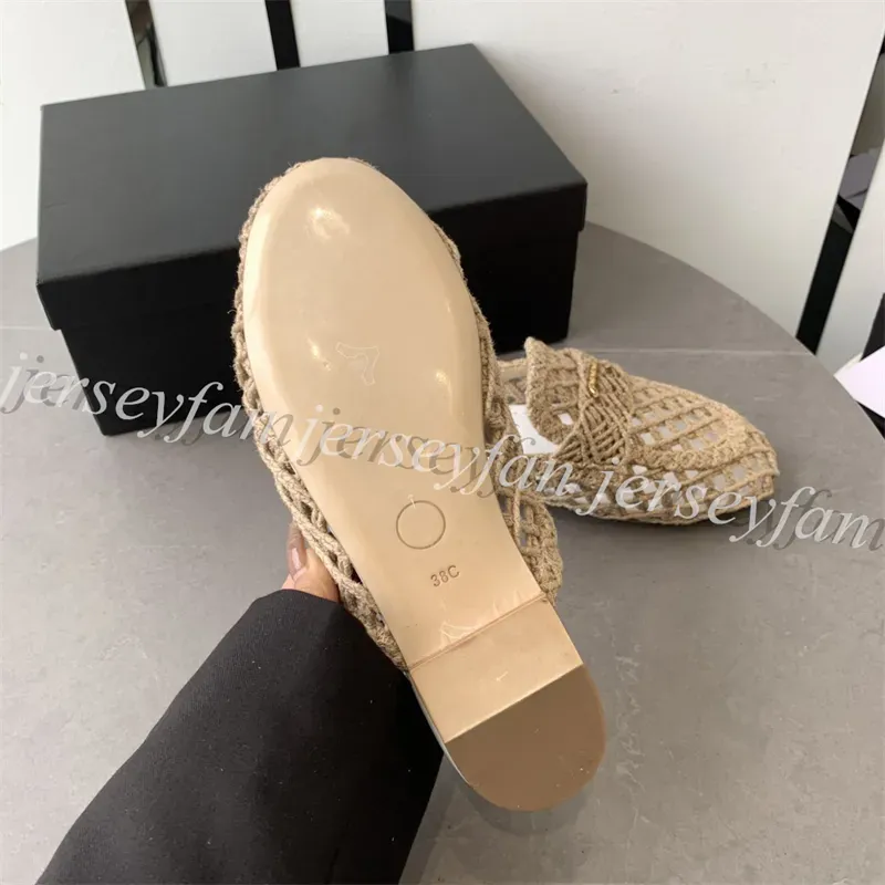 DHgate.com:Woven Gold Label Rope Slippers for Women: Premium Quality ...