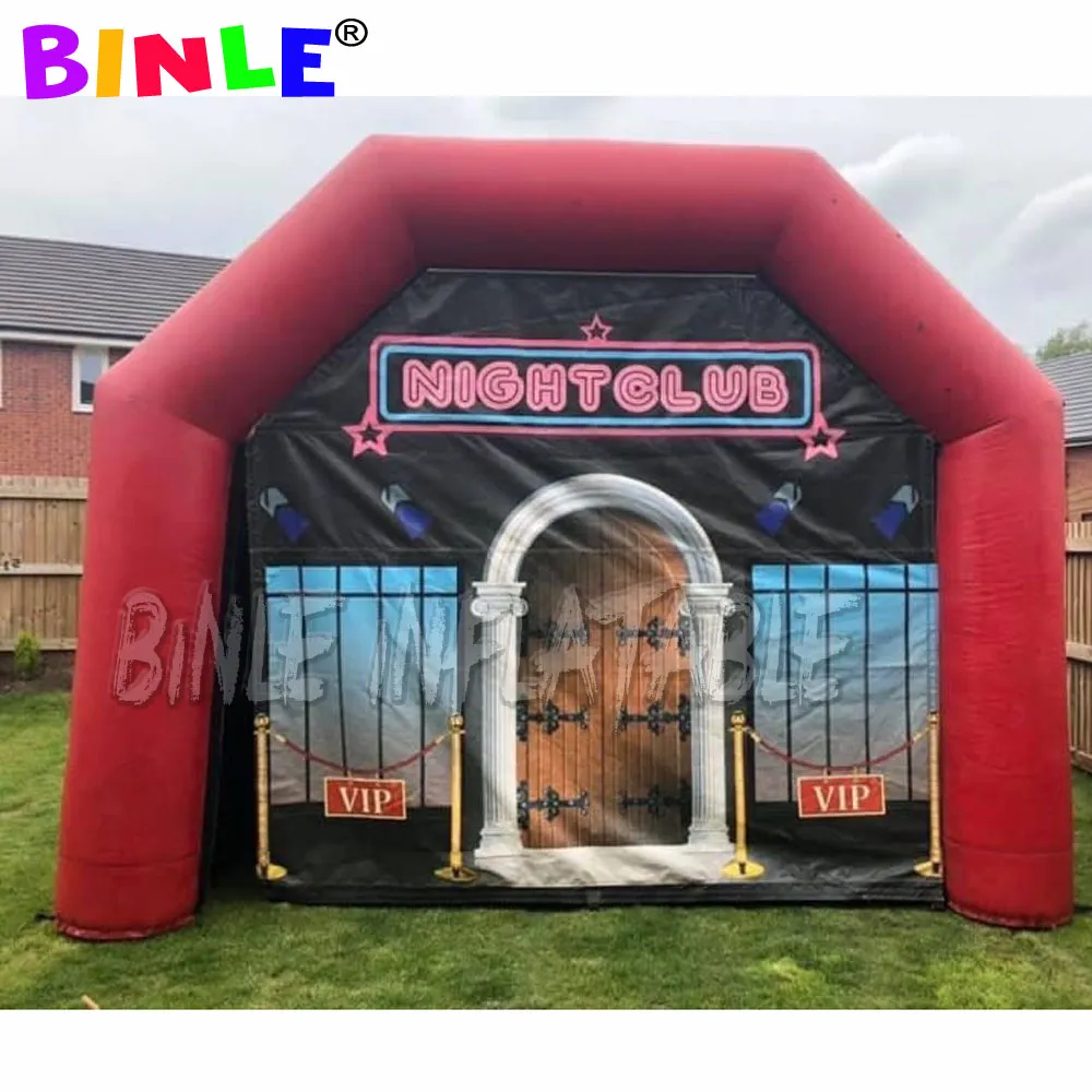 Inflatable Air Tent: Red Inflatable Nightclub Tent 6x4.5x3.5mH ...