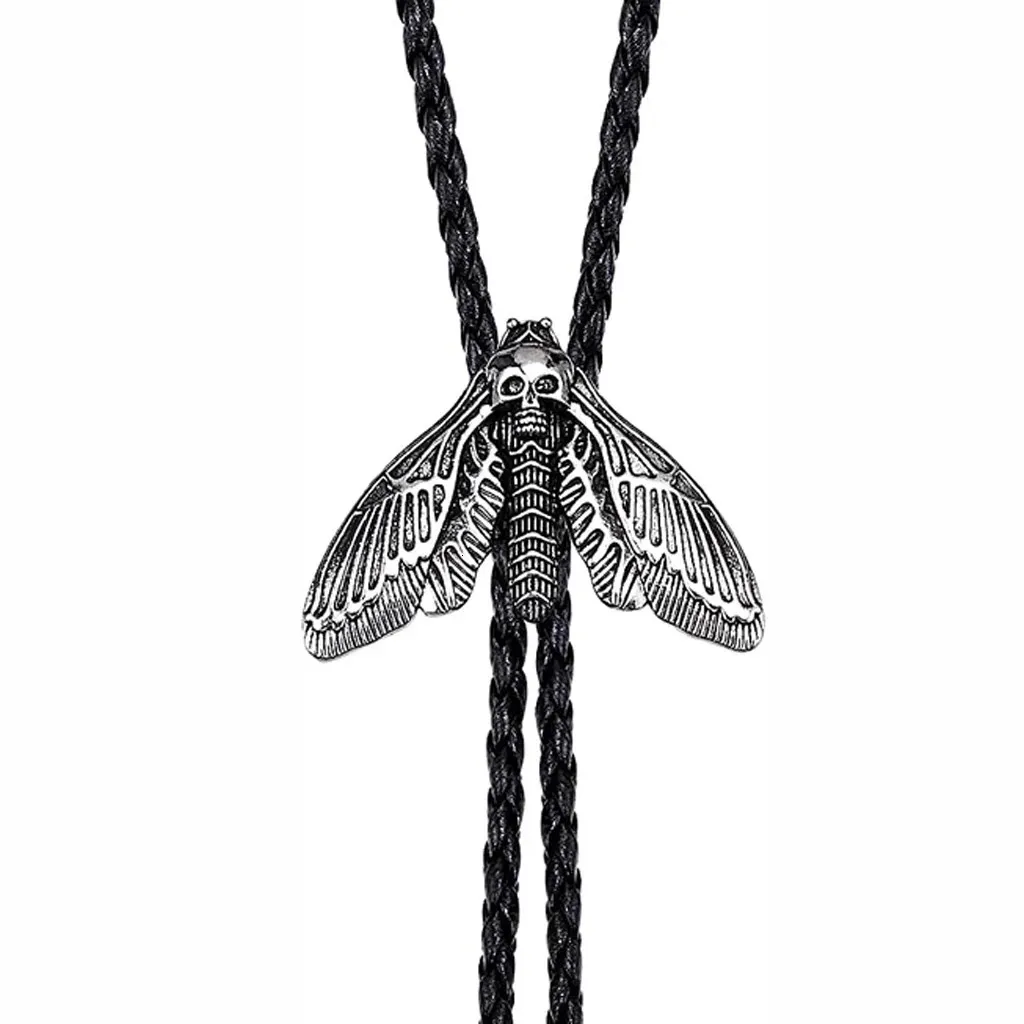 Unique Animal Moth Bolo Tie - Western Cowboy Fashion Necklace ...