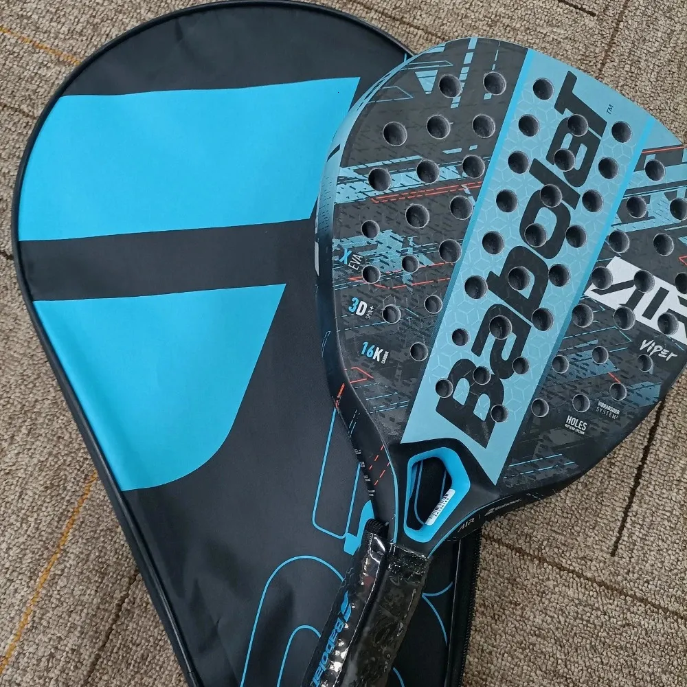 Padel Racket with 3K and 16K Carbon Fiber Surface and EVA Soft Memory ...