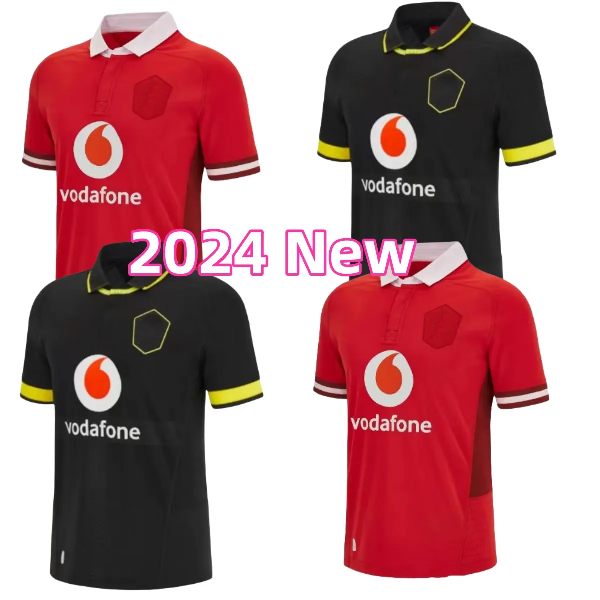 DHgate.com:Wales Rugby National Team Jersey 2024 World Cup Polo Shirt ...