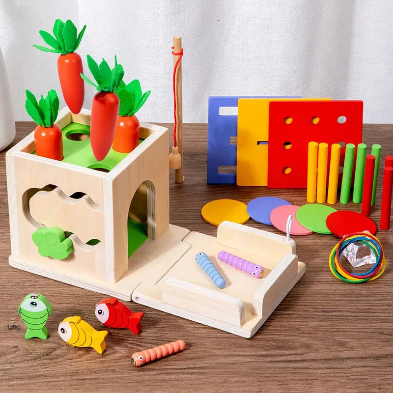 DHgate.com:Montessori Educational Toys 8-in-1 Wooden Activity Box: Coin ...