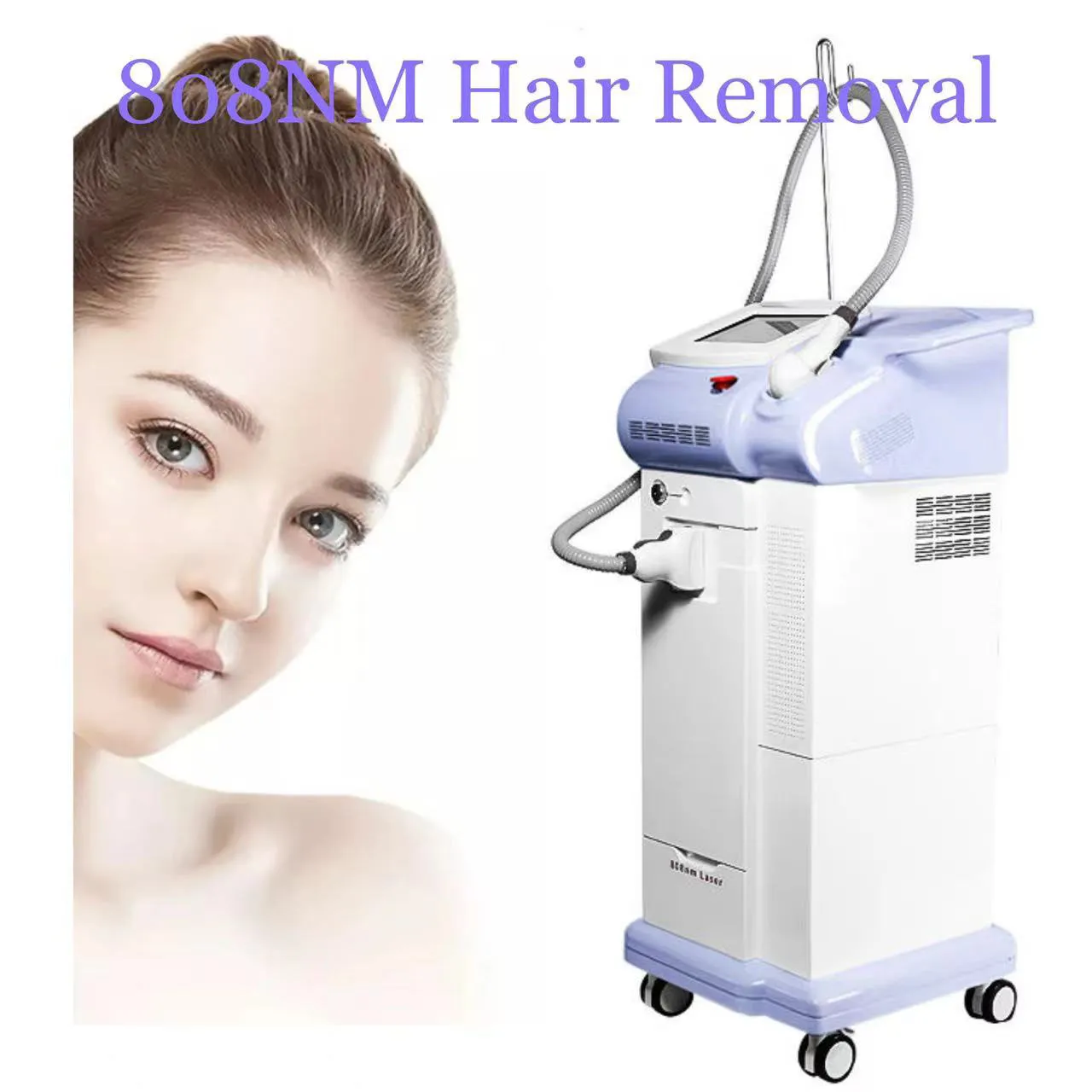 1500W 808nm Diode Laser Hair Removal Machine High Power Semiconductor ...