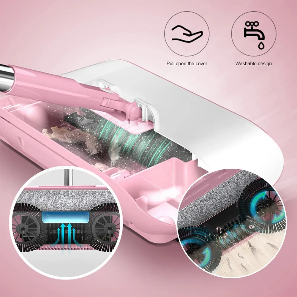 360° Rotating Cordless Sweeper Vacuum - Automatic Broom & Dustpan for ...