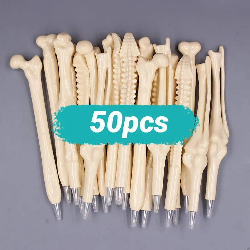 Wholesale Bone Shaped Ballpoint Pens - 50 Pack Novelty Pens, Blue Ink ...