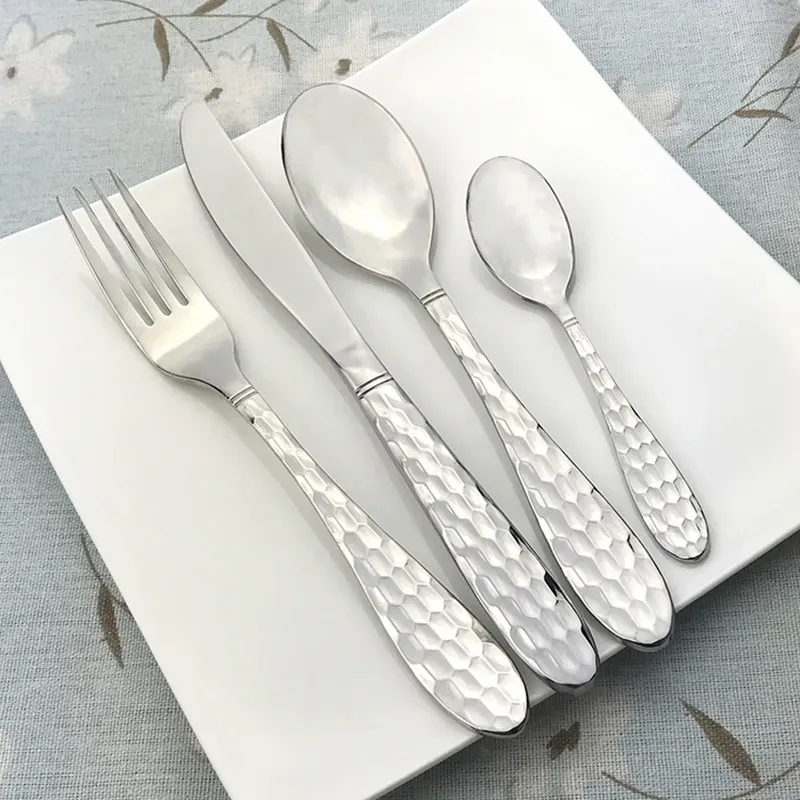 Western Food Knife Set Stainless Steel Long Handle Coffee, Fruit & Cake ...