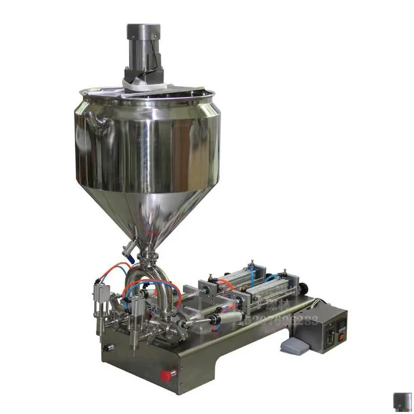 DHgate.com:Pneumatic Double Head Heating And Mixing Filling Machine ...