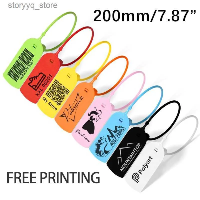 DHgate.com:200PCS Custom Plastic Hang Tags - Personalized Security ...