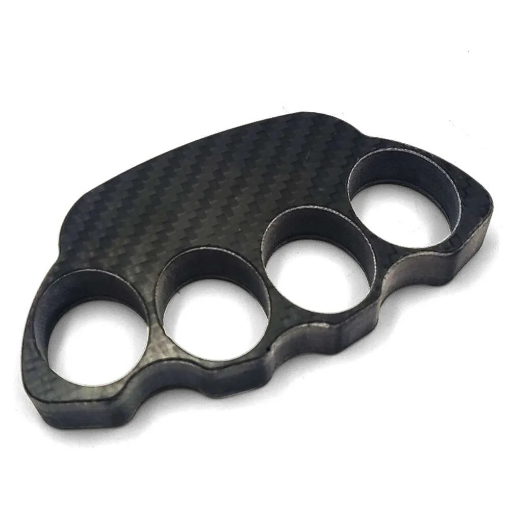 Carbon Fiber Self Defense Finger Tiger Four Fist Set With Ring Key ...