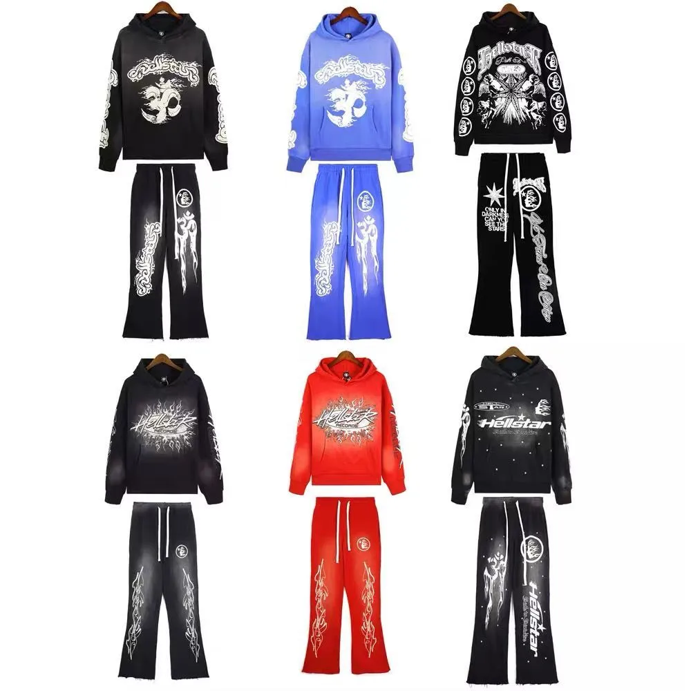 New luxury mens hoodie hellstar tracksuit designer hellstar sweatsuit ...