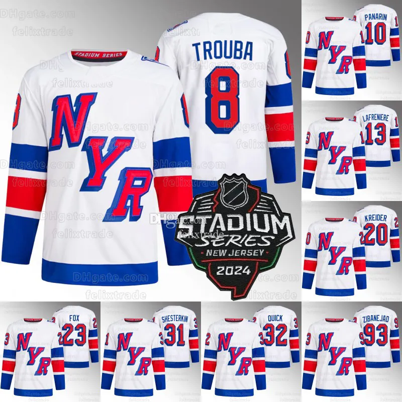 2024 Stadium Series Jersey Jacob Trouba Miller NY Rangers Alexis Lafreniere Artemi Panarin Chris ...