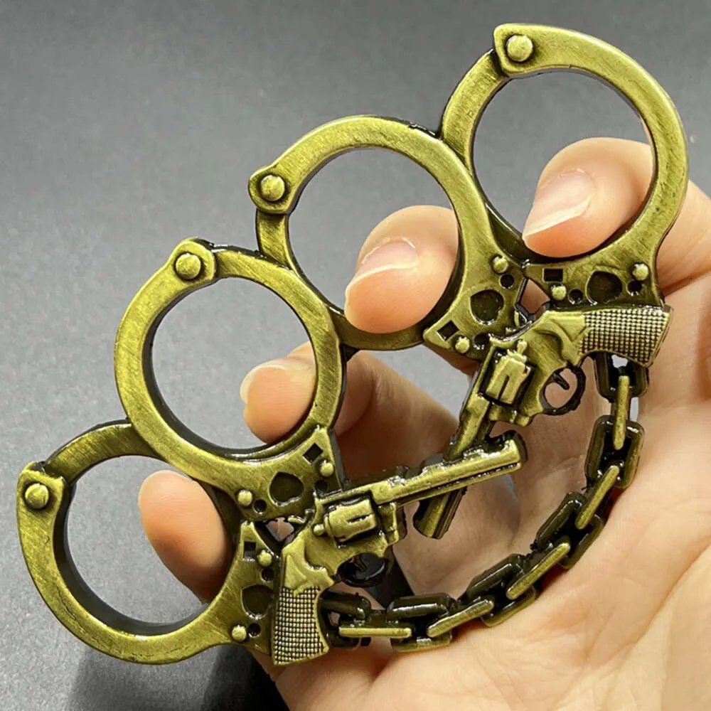 Self Defense Finger Tiger Double Gun Personal Equipment, Metal Fist ...