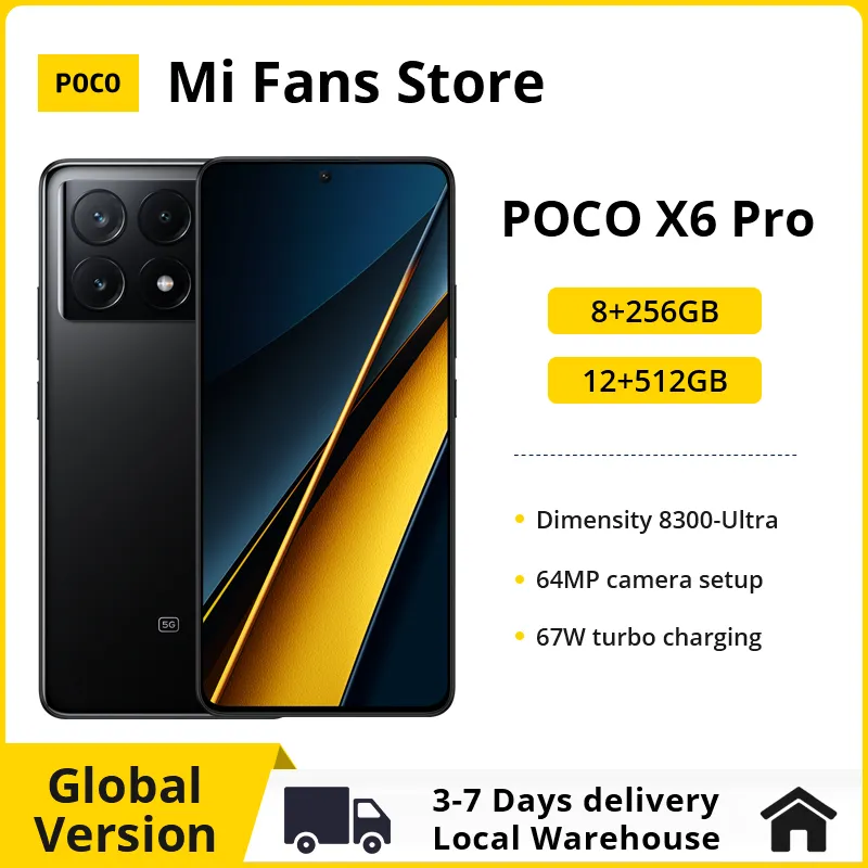 POCO X6 Pro 5G - Global Version: Dimensity 8300-Ultra, 64MP Camera ...