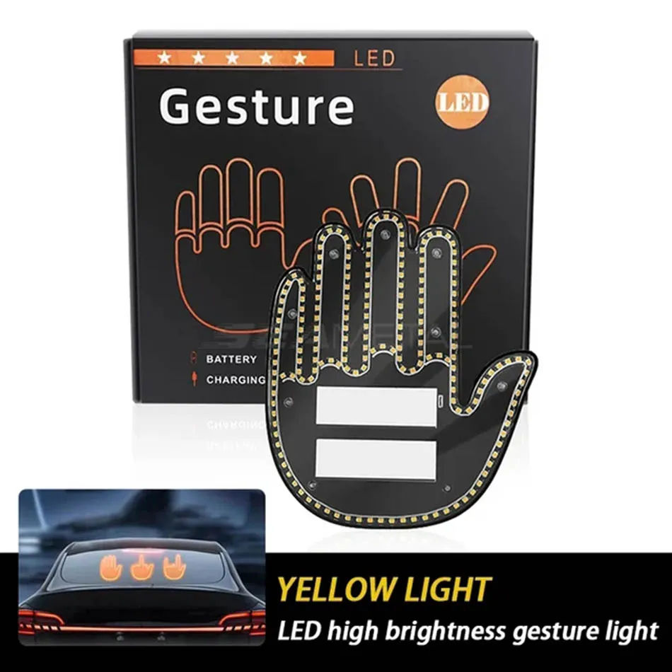 New Gesture LED Car Middle Finger Emergency Light ... From Ihammi, $13. ...