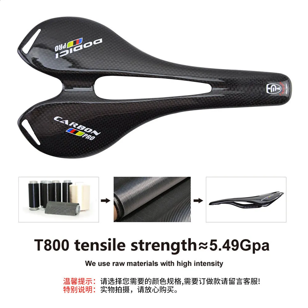 Bike Saddles 2023 3K Ultralight Carbon Saddle Bicycle Vtt Racing Seat ...