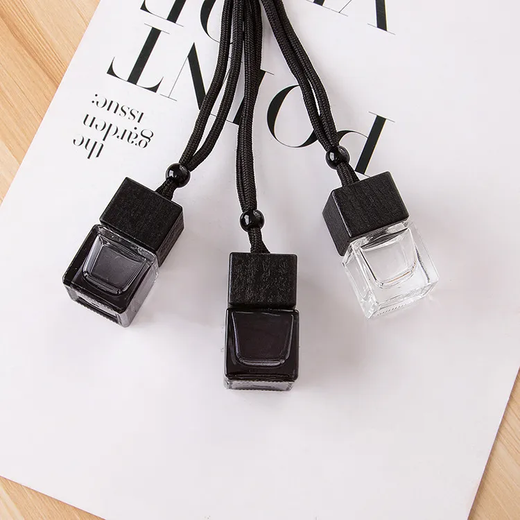 Square Glass Car Air Freshener Bottle - 8ml Hanging Diffuser for ...