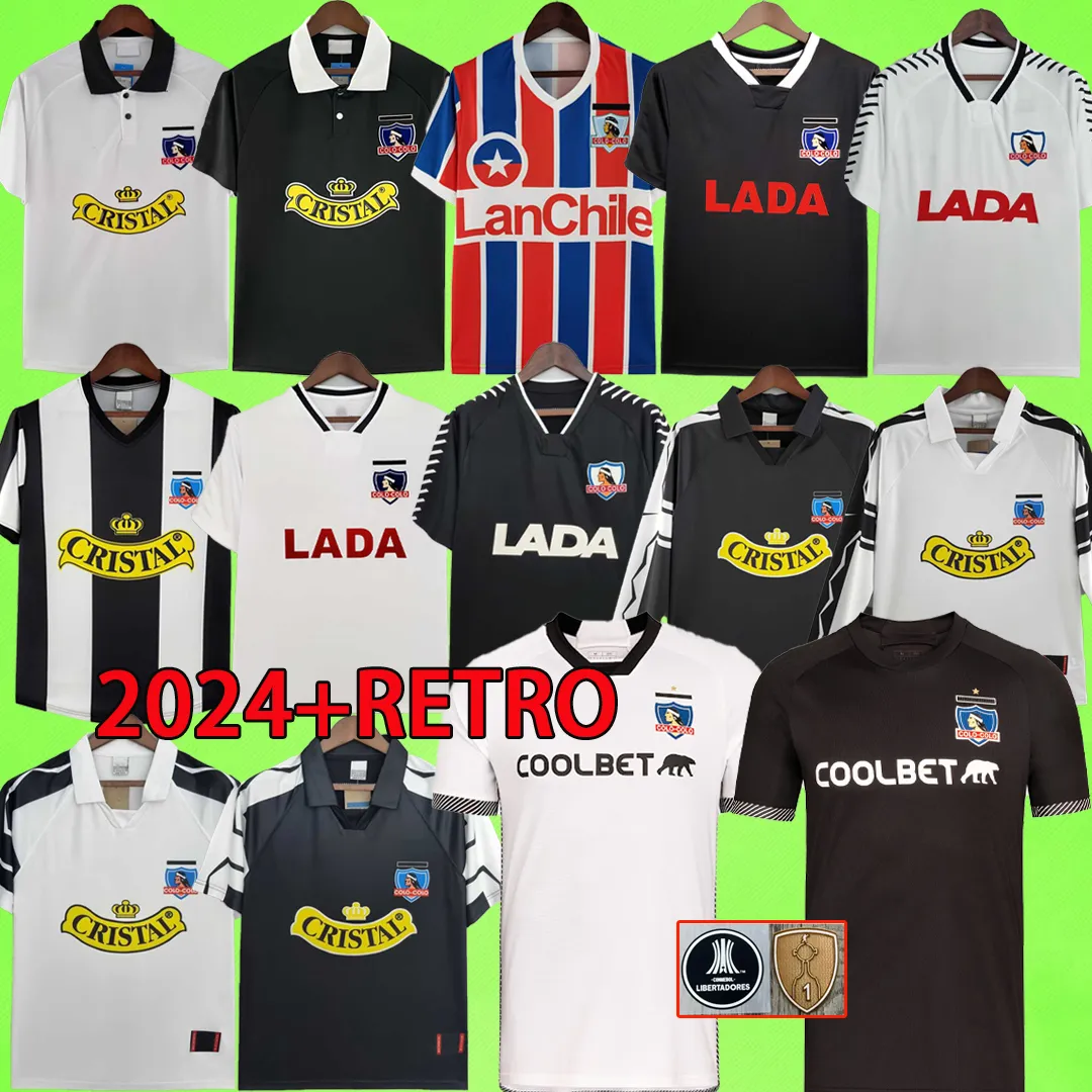 Vintage Colo Colo Soccer Jerseys 1986 1995 Retro Long Sleeve Uniforms ...