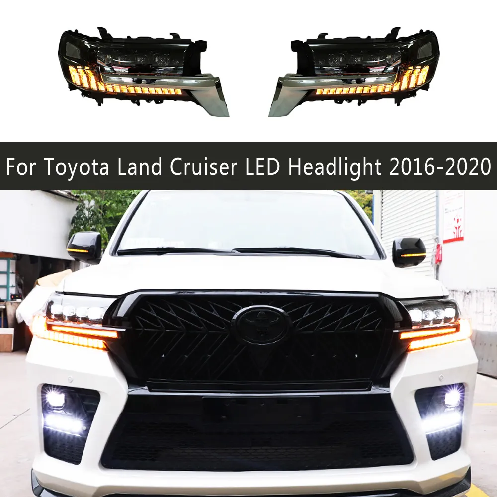 Premium LED Front Headlights Assembly for LC200 2016- - Enhanced ...