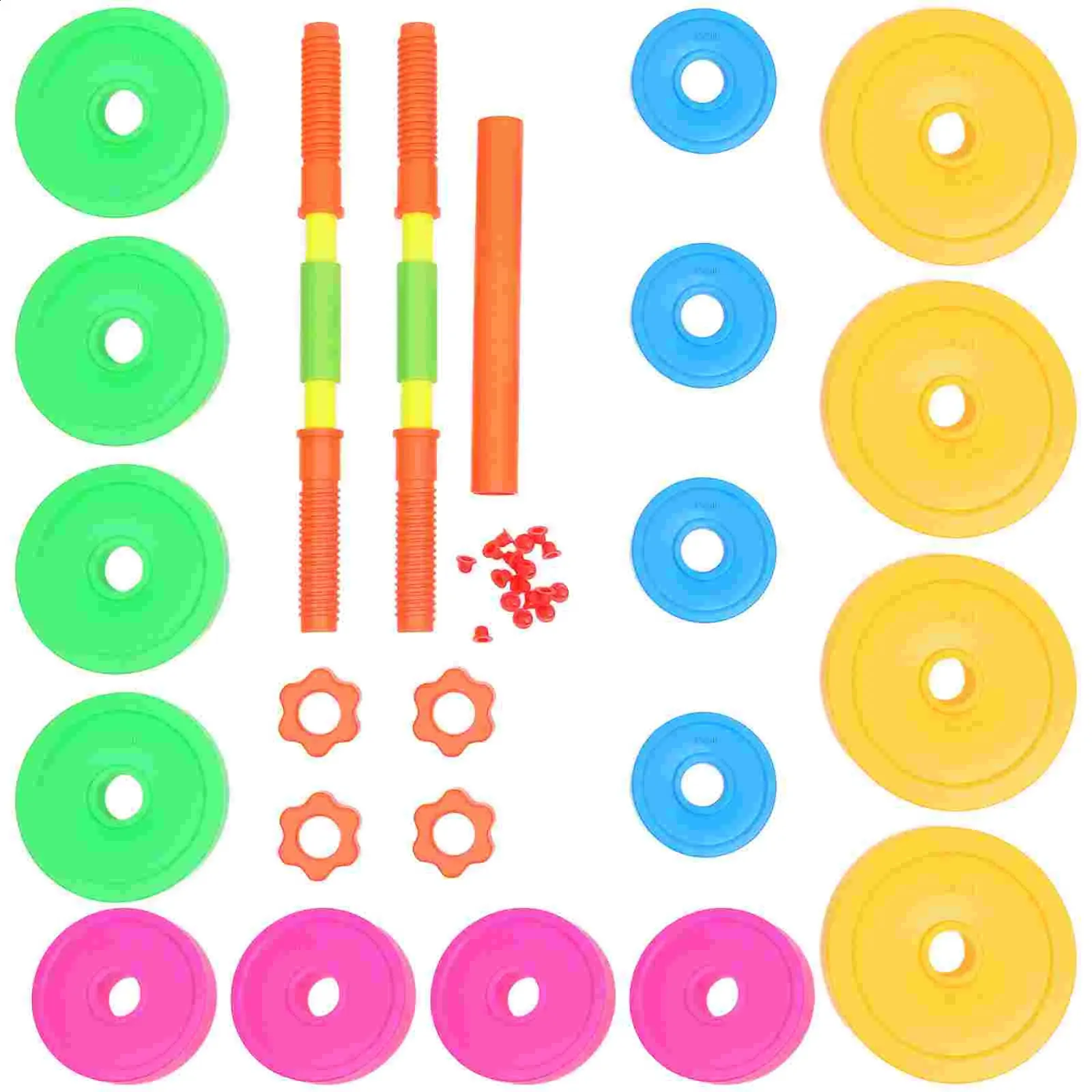 Kids Dumbbell Set - Adjustable Weight, Safe Plastic Workout Toy for ...