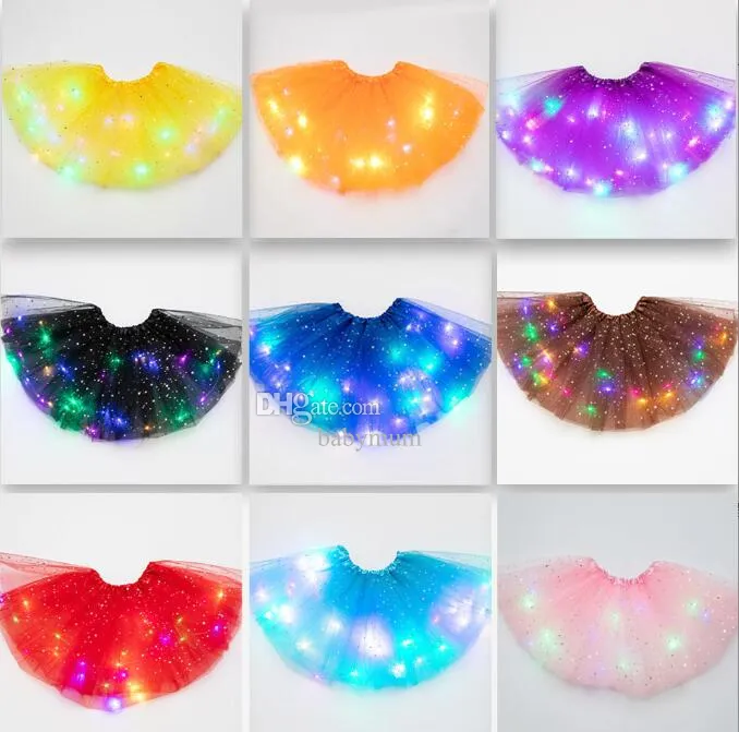 Kids LED Tutu Skirts, Light Up Tulle Pettiskirt With Fairy Lights For ...