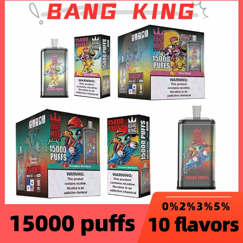 Bang King Puff 15000 15K Puffs Disposable Vape Authentic Elf Box Vapers ...