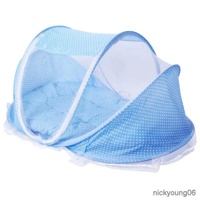 DHgate.com:3Pcs Folding Crib Netting Breathable Portable Soft Cotton ...