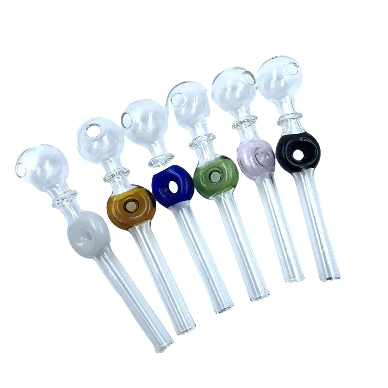 Wholesale Colorful Mini Glass Smoking Pipe With Oil Burner QBsomk Donut ...