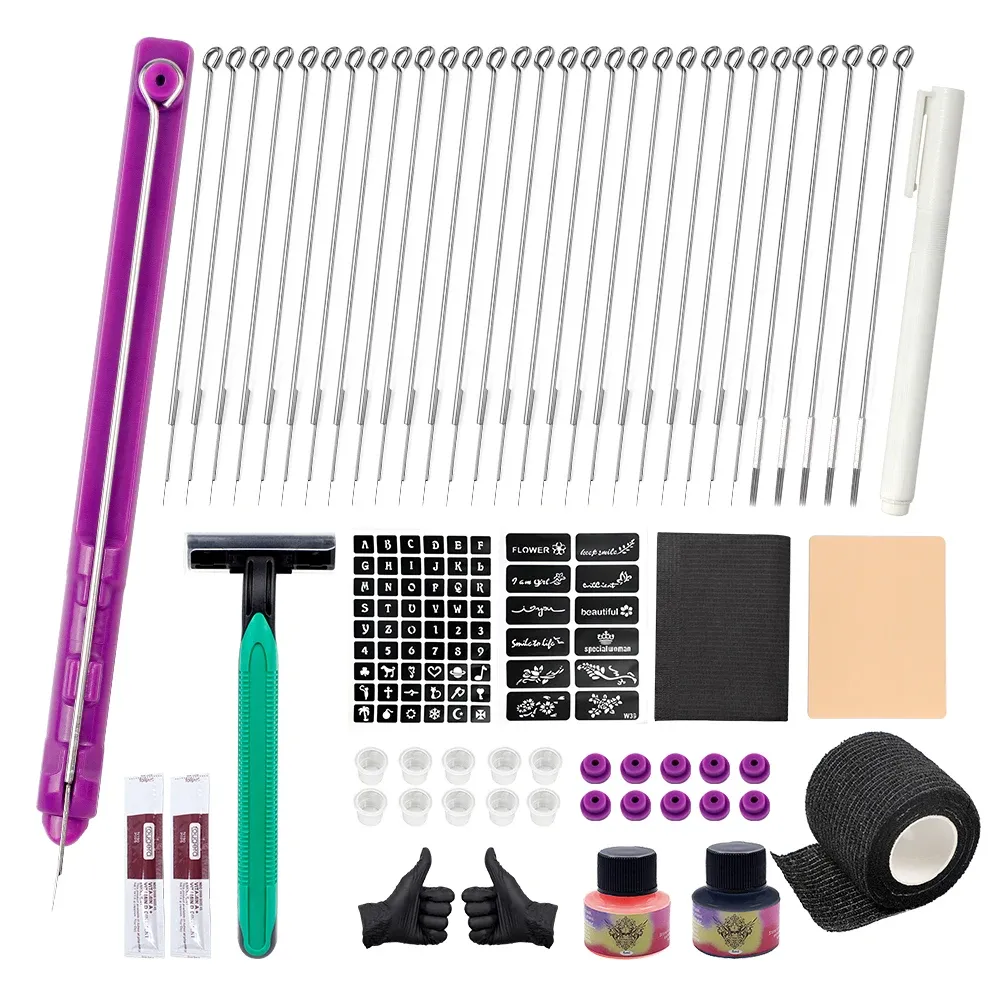 3D Tattoo Hand Stick Kit: Beginners DIY Tattoo Needle & Poke Stick Set From Btqk, $14.32 ...