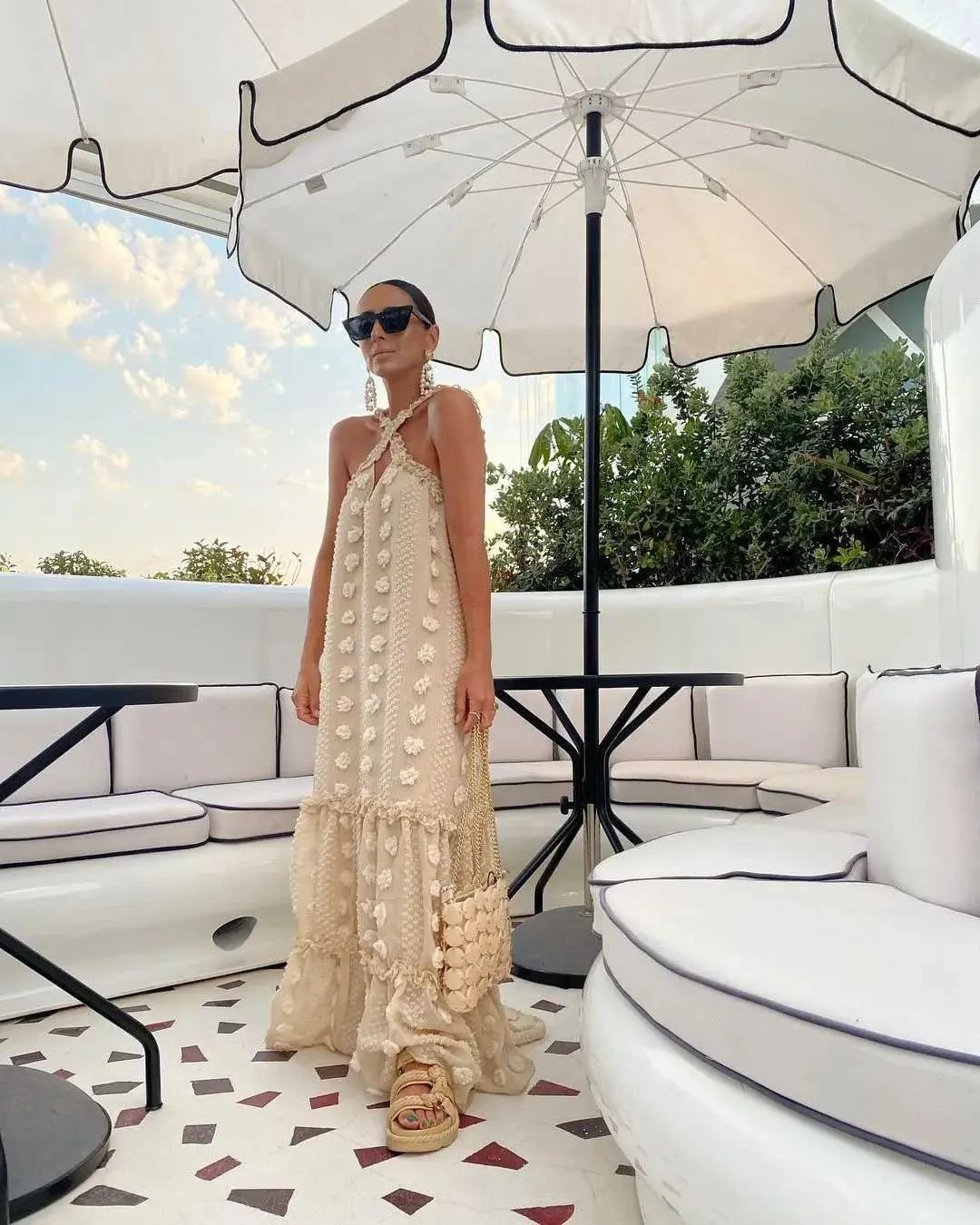 Elegant Pleated Beach Skirt: Sleeveless Casual Dress for Women - Shop ...