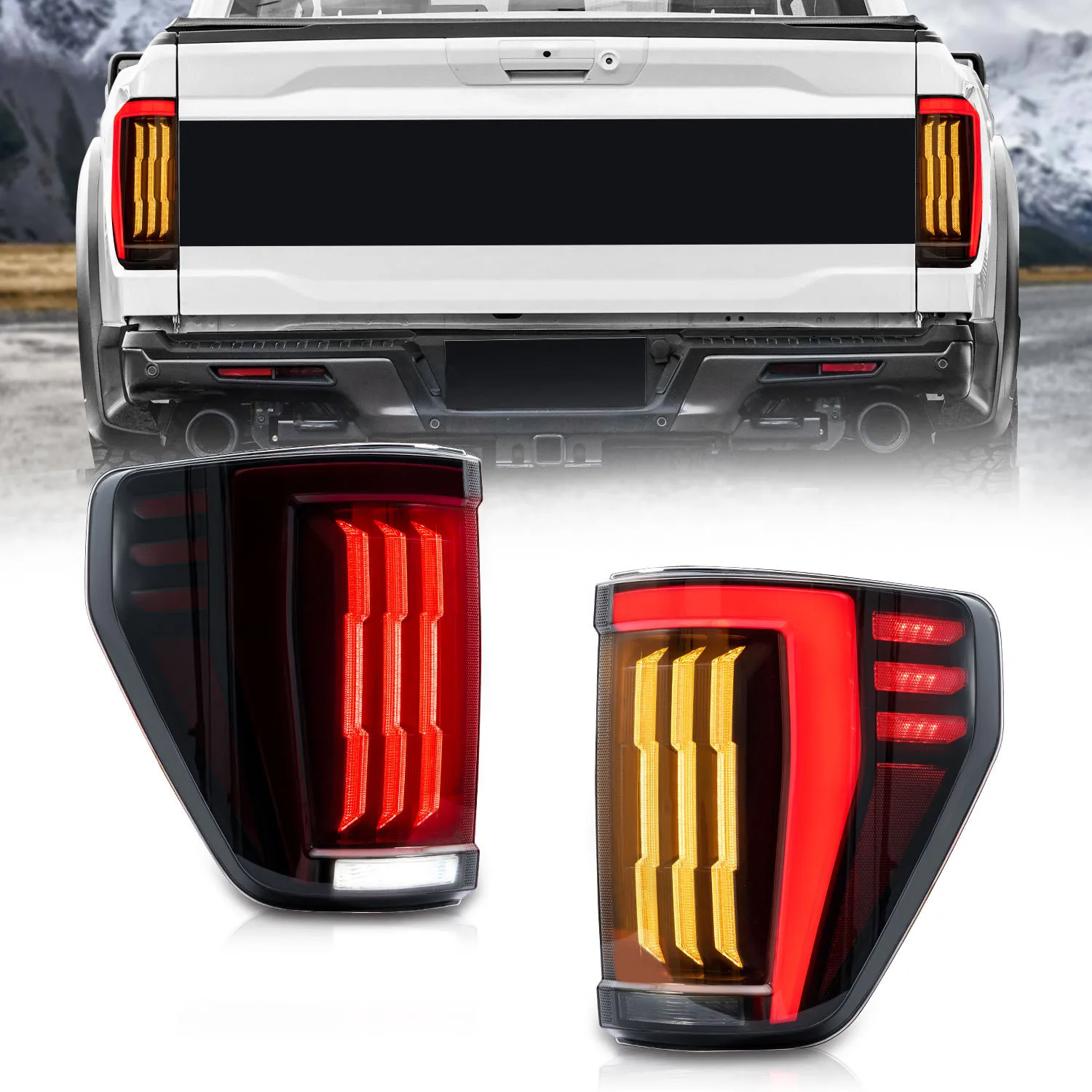 Ford Raptor F 150 LED Tail Lights | Dynamic Turn Signal Lights | Brake ...
