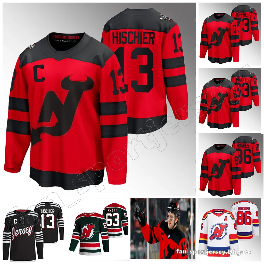 New Jersey 2022 Stadium Series Devils Featuring Nico Hischier, Luke ...