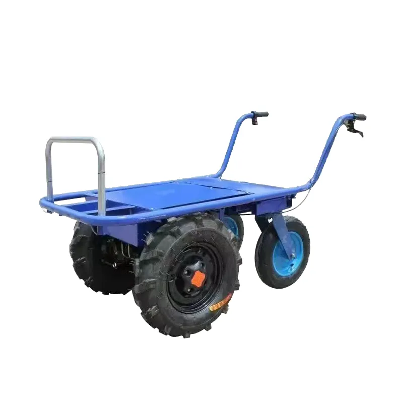 Electric trolley cart stainless steel platform hand truck with three ...