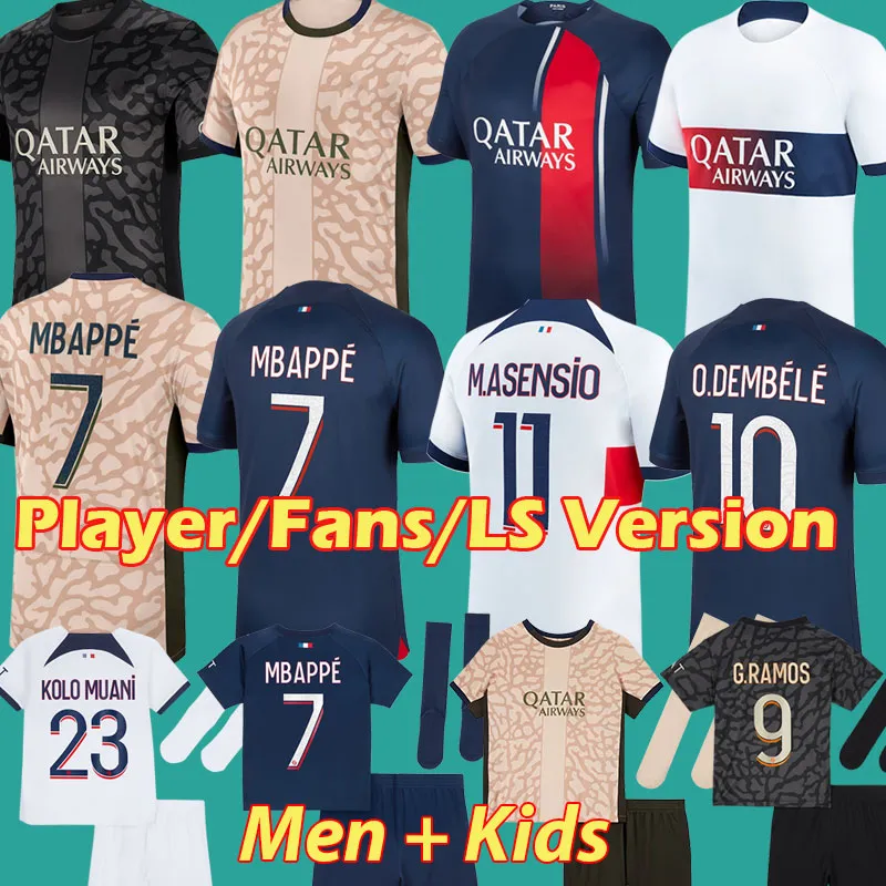 MBAPPE Soccer Jerseys 2023 24: HAKIMI, VITINHA, MARQUINHOS, KIMPEMBE ...