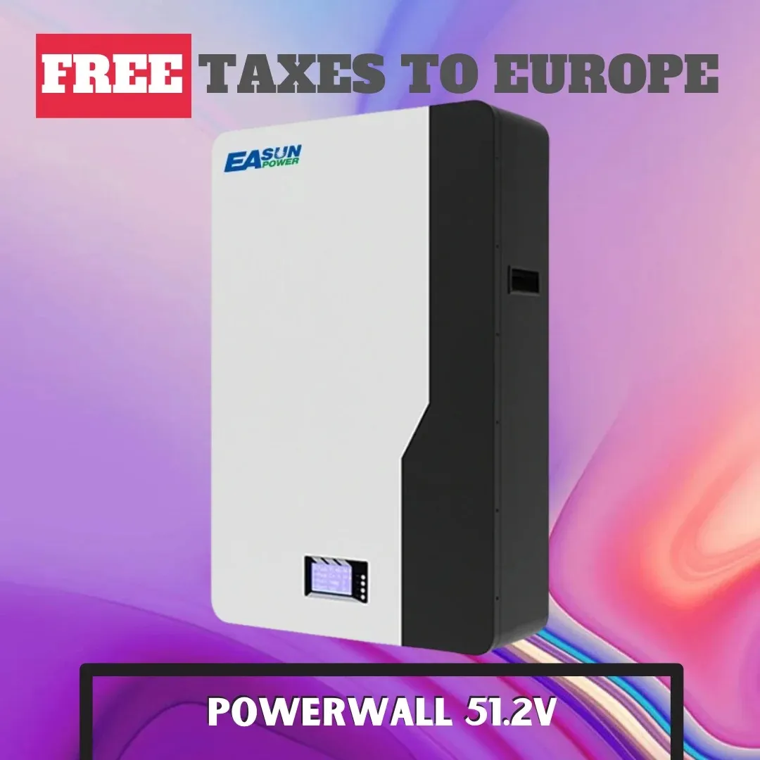 EASUN POWER 48V Powerwall 51.2V 200Ah 100Ah LiFePO4 Battery 6000+ Cycle ...