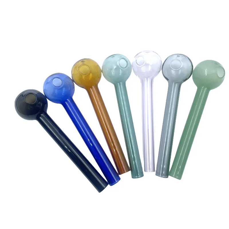 Bulk Order Colorful 4 Inch Pyrex Glass Water Pipe With Oil Burner And ...
