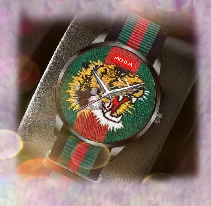 Iced Out Bee Cat Snake Tiger Dial Watch: Elegant Fashion For Men And ...