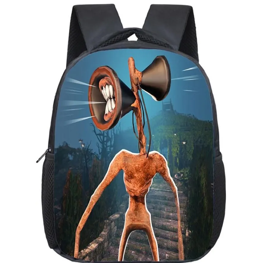 DHgate.com:"Siren Head Backpack: Vibrant Patterned Rucksack for ...