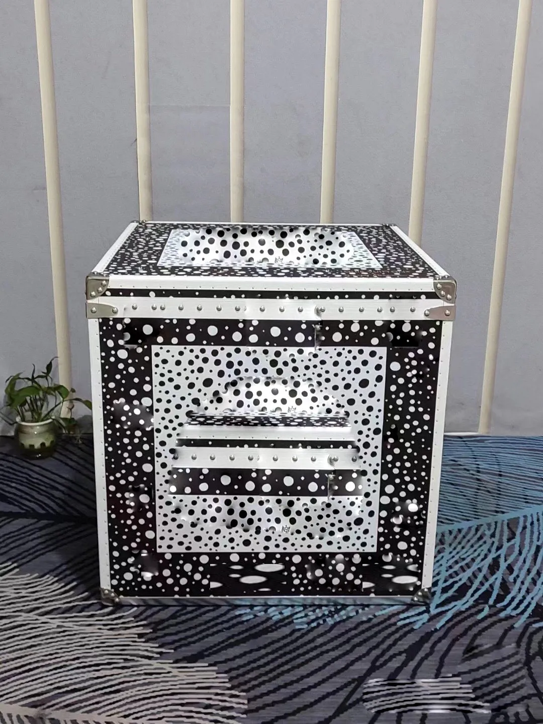 DHgate.com:Designer Pumpkin Dot Leather Suitcase Briefcase Luggage ...