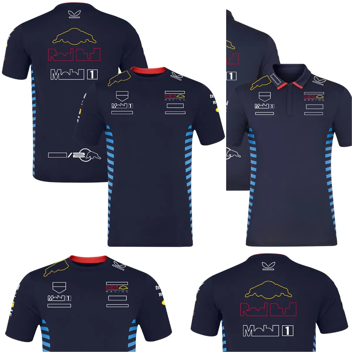 DHgate.com:2024 F1 Team Racing T-shirt, Formula 1 Driver Mens Polo ...